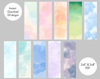 Printable Bookmarks | 6x2 Inches Each | 10 Bookmarks | Instant Download ...