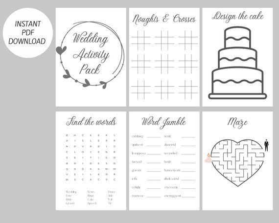 Hojas De Actividades De Boda Para Imprimir Parábola De La Fiesta De