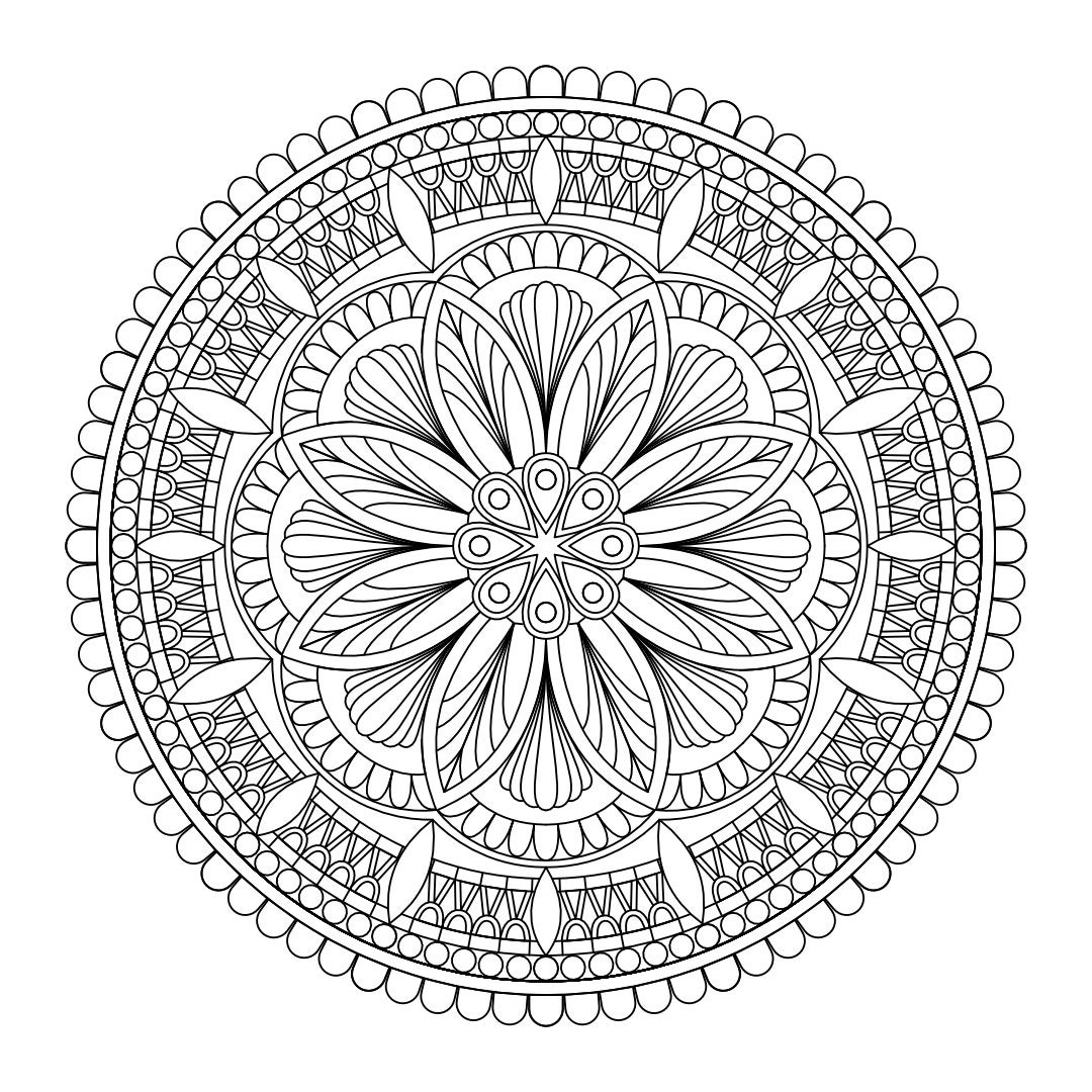 Mandala Coloring Pages: 20 Printable Designs (PDF Format) - Etsy
