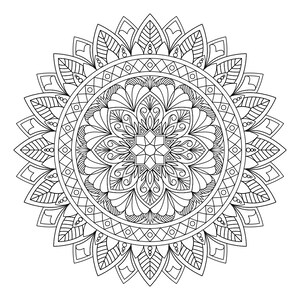 Mandala Coloring Pages, PDF Downloads, Digital Mandala Design, Series 8 ...