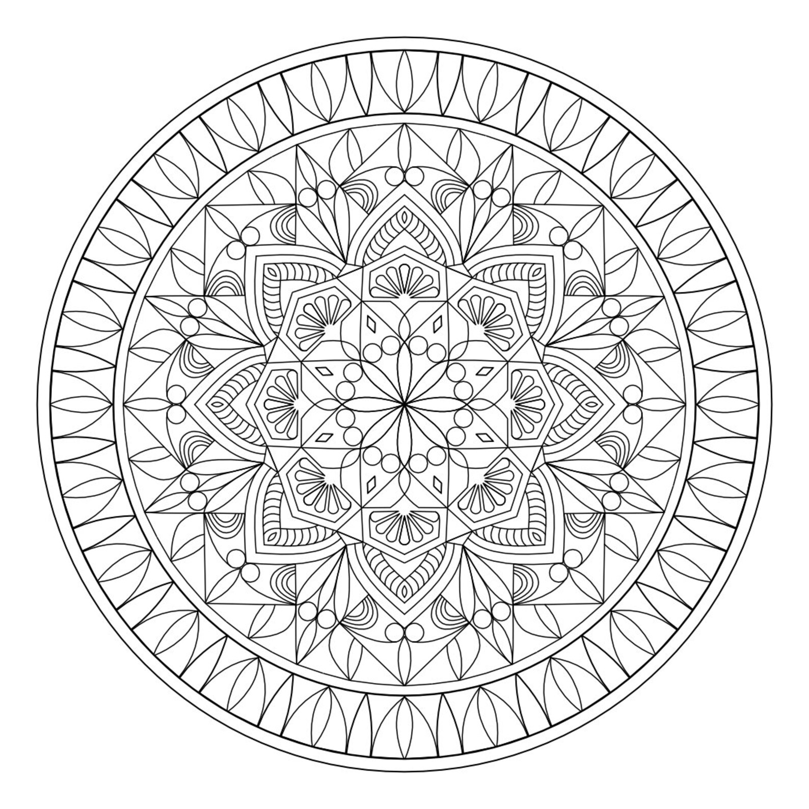 Mandala Madness Series7 Book2, Mandala Coloring Pages, Printable Art ...