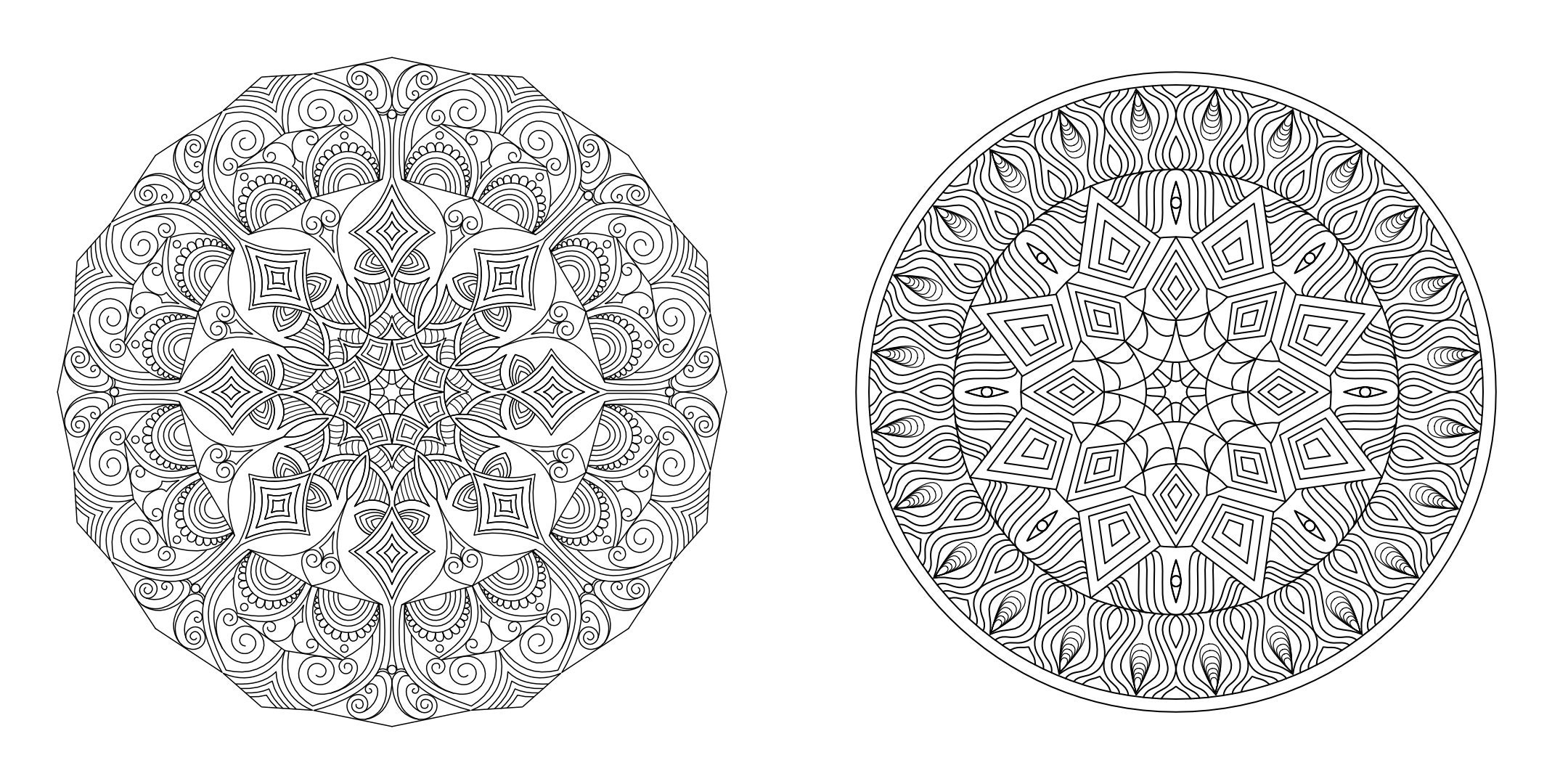 Mandala Madness Coloring Pages, PDF Downloads, Printable Art, Digital ...