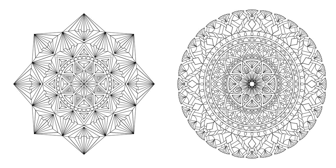 Mandala Madness Coloring Pages, PDF Downloads, Printable Art, Digital ...