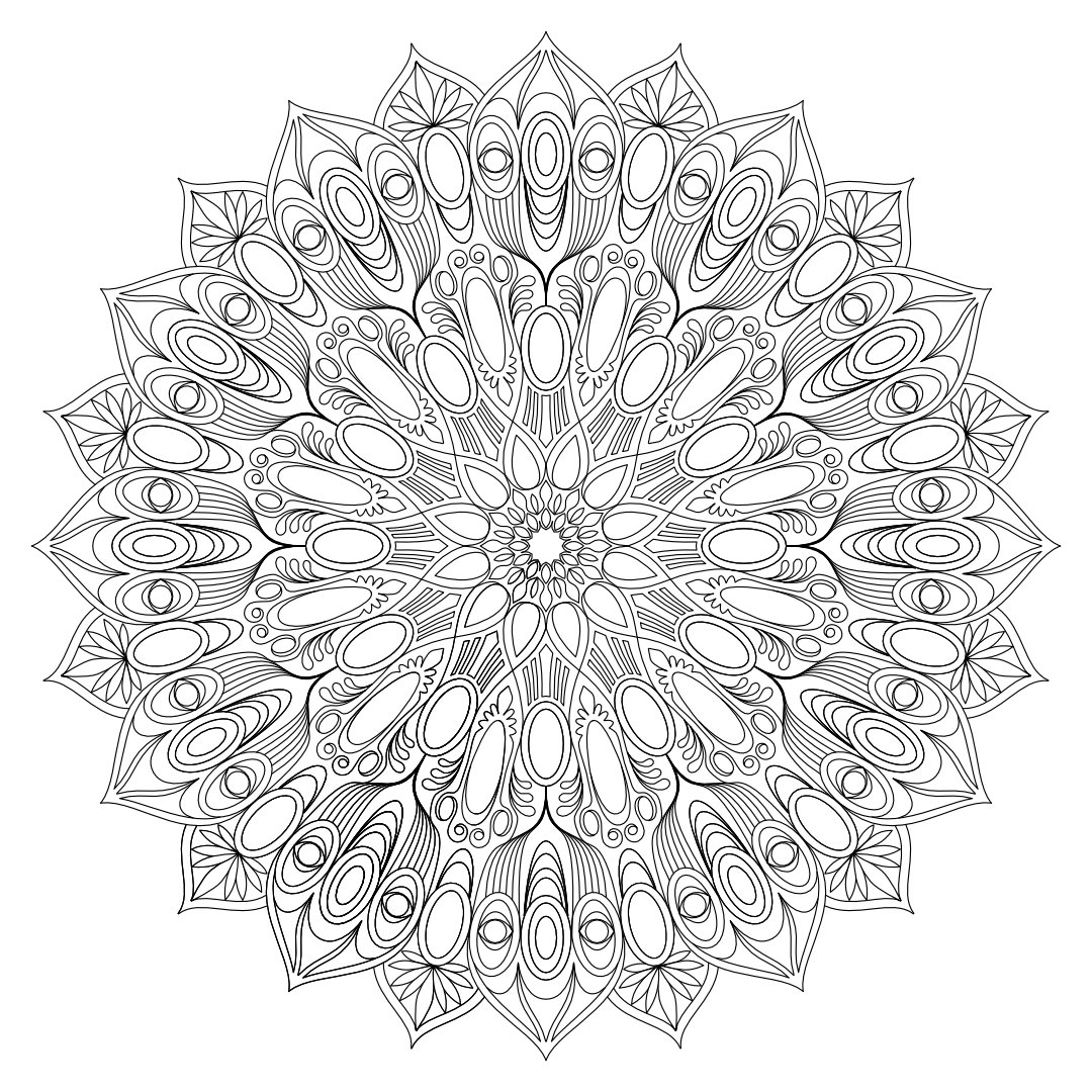 Mandala Madness Coloring Book No.8 Printable PDF Coloring Pages - Etsy