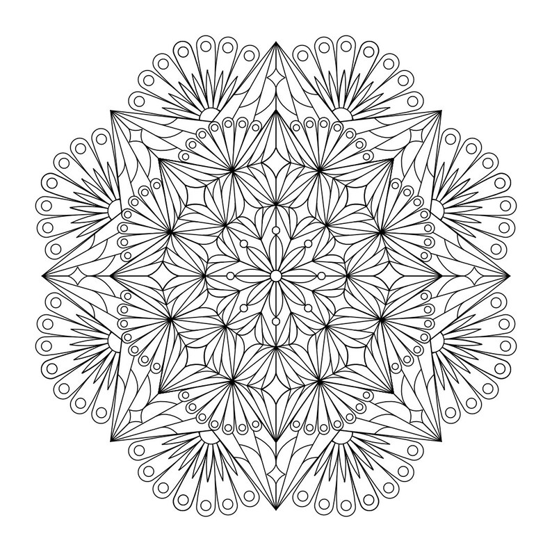 Mandala Coloring Pages, Digital Downloads, Printables, Mandala Madness ...