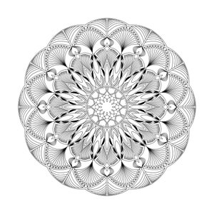 Mandala Coloring Book No.9 Mandala Madness, Adult Coloring, Ornate ...