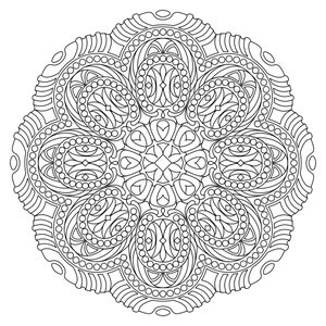 Mandala Coloring Book No.9 Mandala Madness, Adult Coloring, Ornate ...