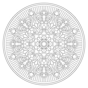 Mandala Coloring Book No.9 Mandala Madness, Adult Coloring, Ornate ...