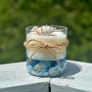 Beach Seashell Gel Candle - Etsy