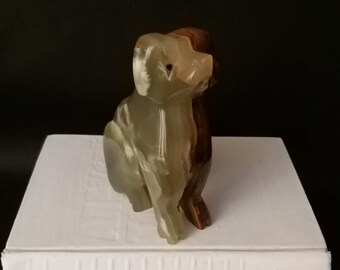 Onyx Dog Figurine | Etsy