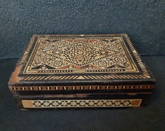 Inlaid Wooden Box - Etsy
