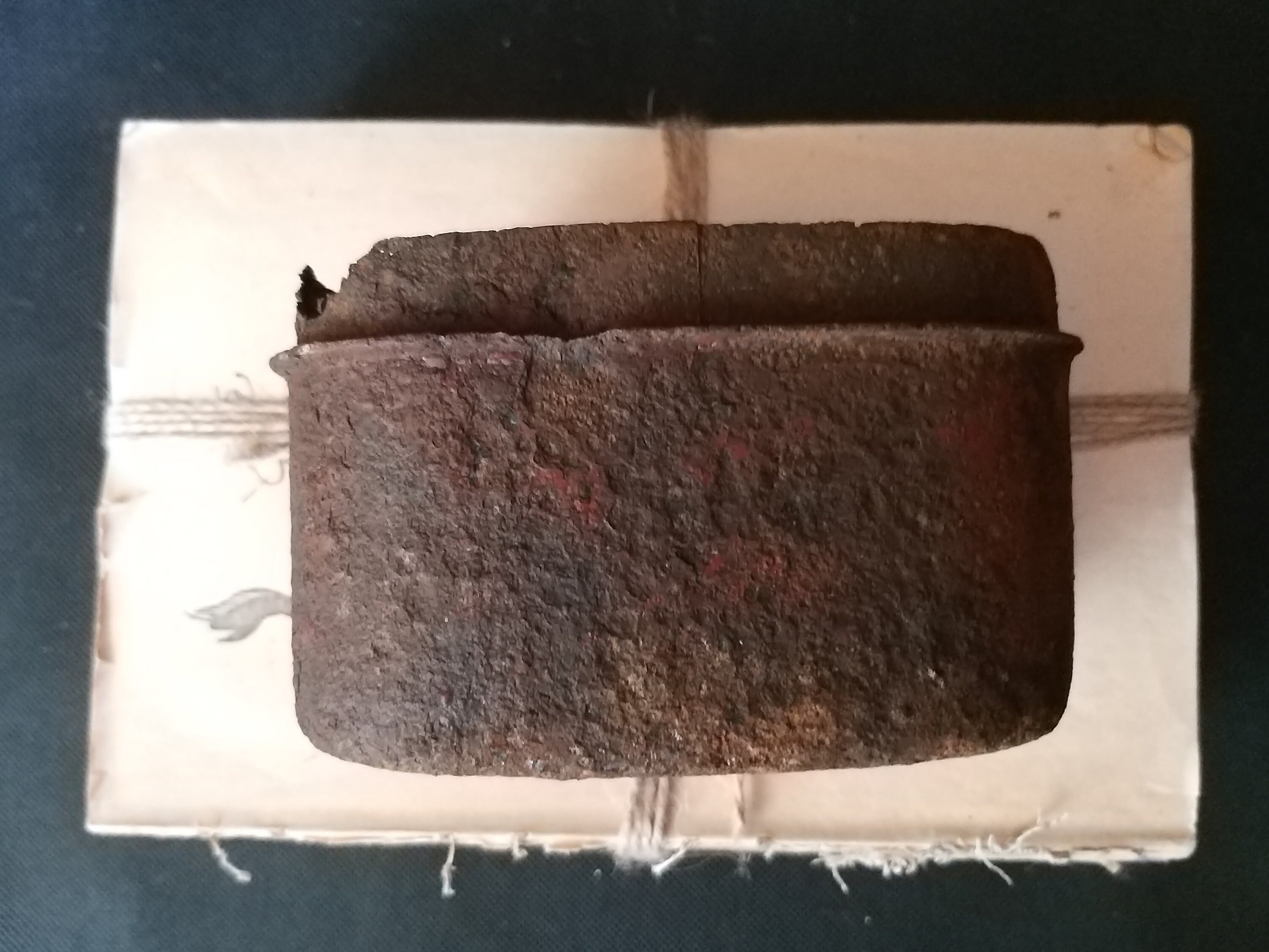 Rusted Old Metal Box Rare Vintage Metal Box Primitive Antique Tin Box ...