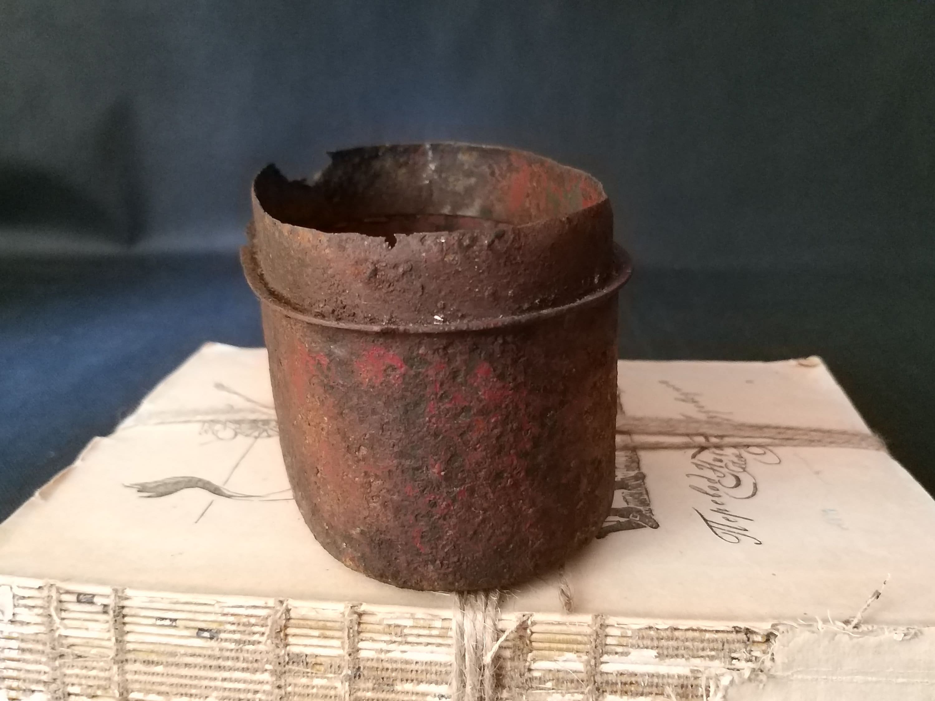 Rusted Old Metal Box Rare Vintage Metal Box Primitive Antique Tin Box ...