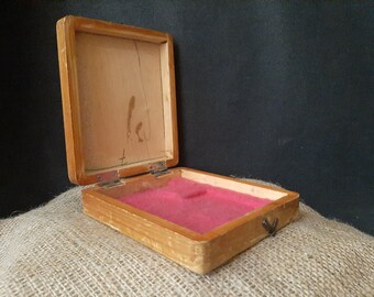 Small Antique Wooden Box - Etsy