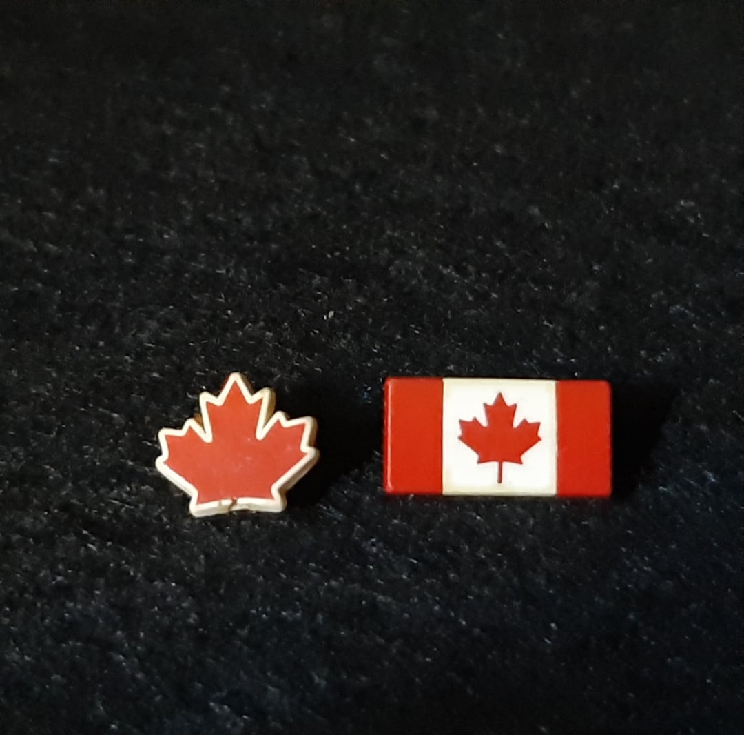 Vintage Canada Flag Pin Canada National Flag Jacket Pin Backpack Hat ...