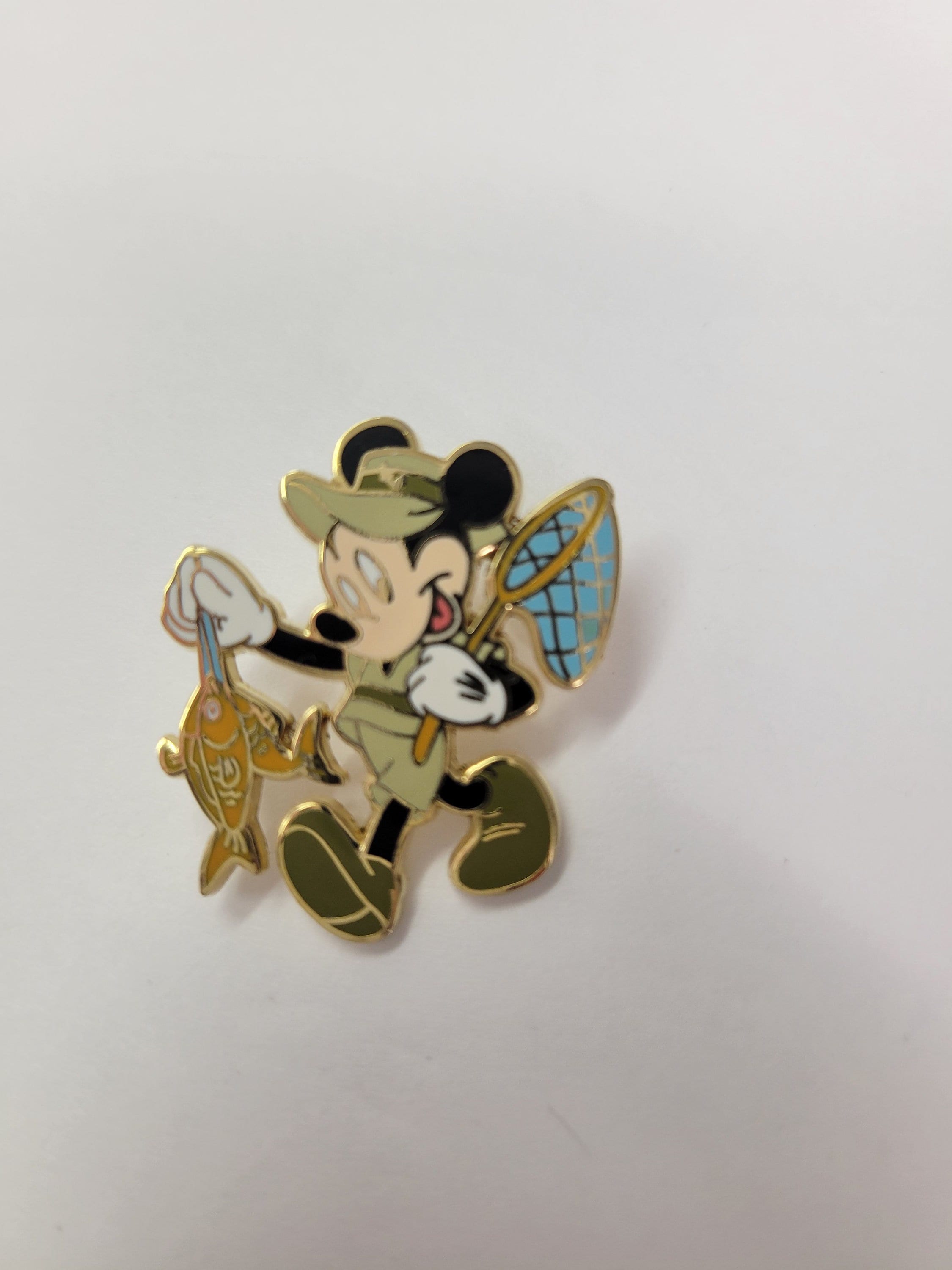 Mickey Mouse Pin Mickey Going Fishing Pin Mickey Mouse - Etsy
