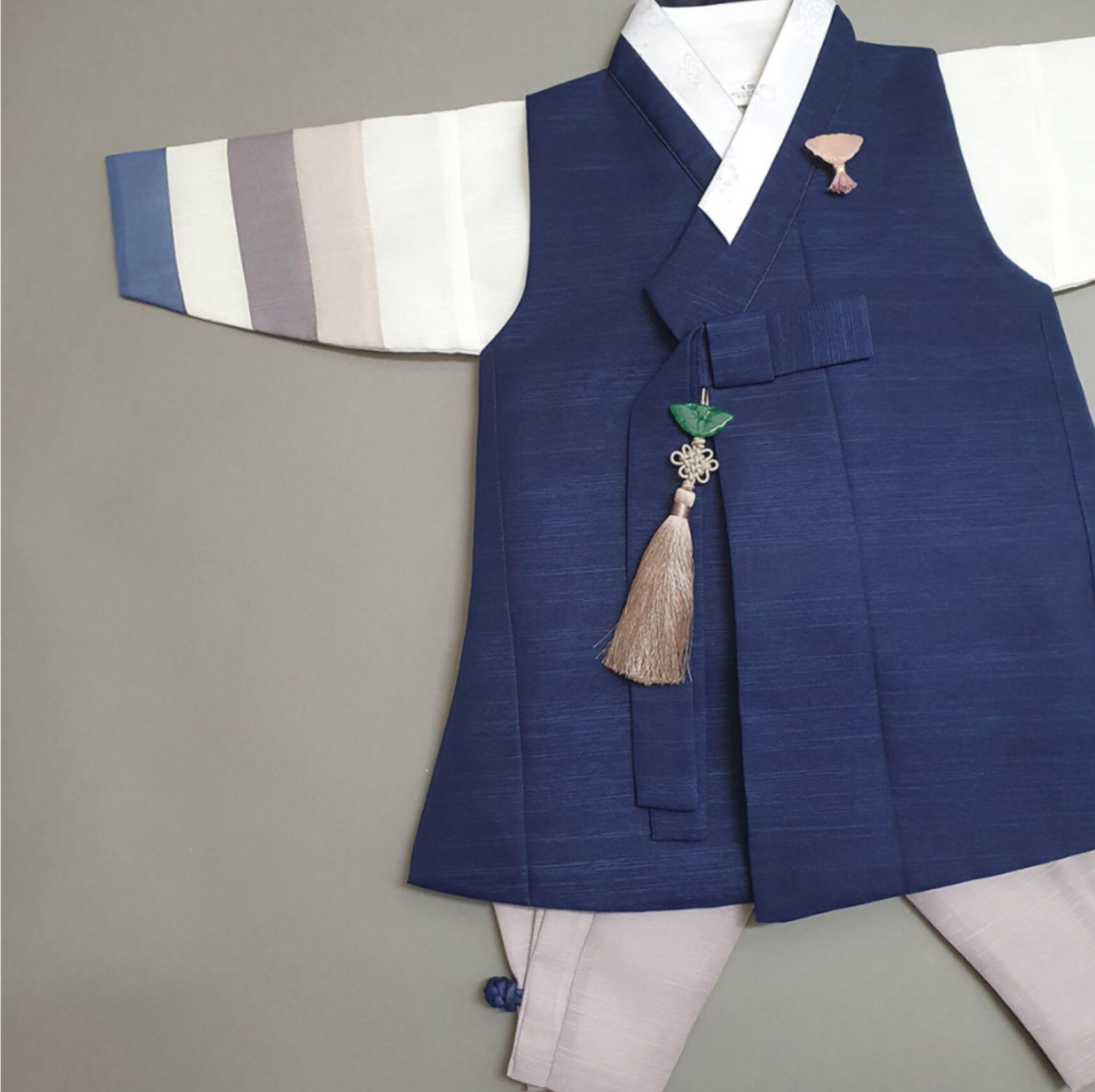 Saekdong Navy HANBOK 100 Days10y/o Boy Korean 1ST Birthday - Etsy Singapore