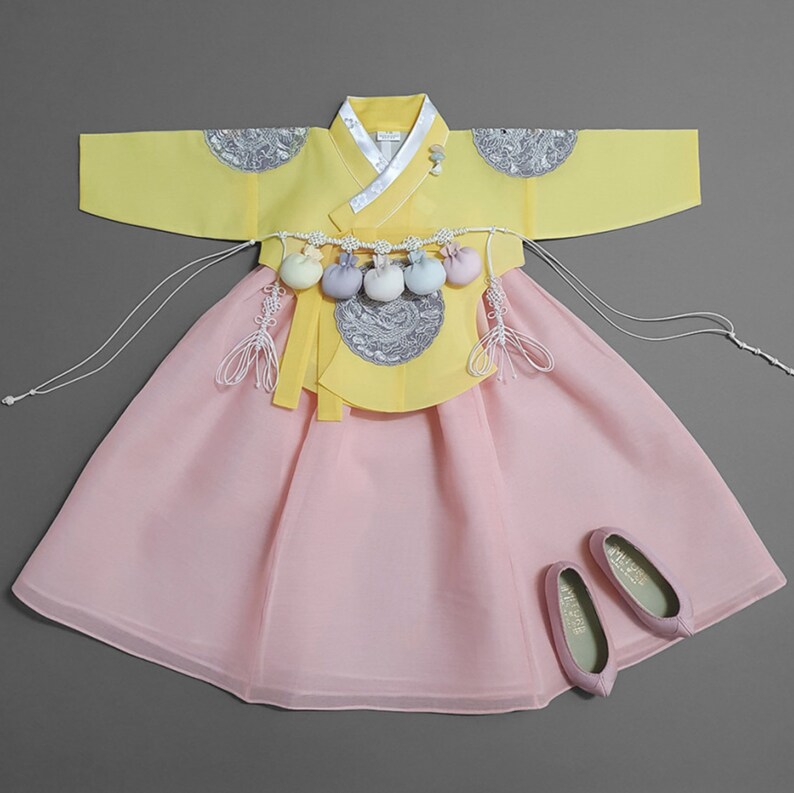 Yellow Princess Hanbok 7 Colors of Skirt Baby Girl Hanbok - Etsy