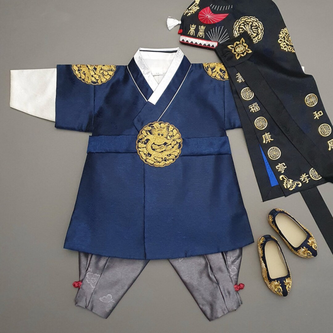 Luxury Prince HANBOK, Boy 100days10years, Korean 1ST Birthday Party ...
