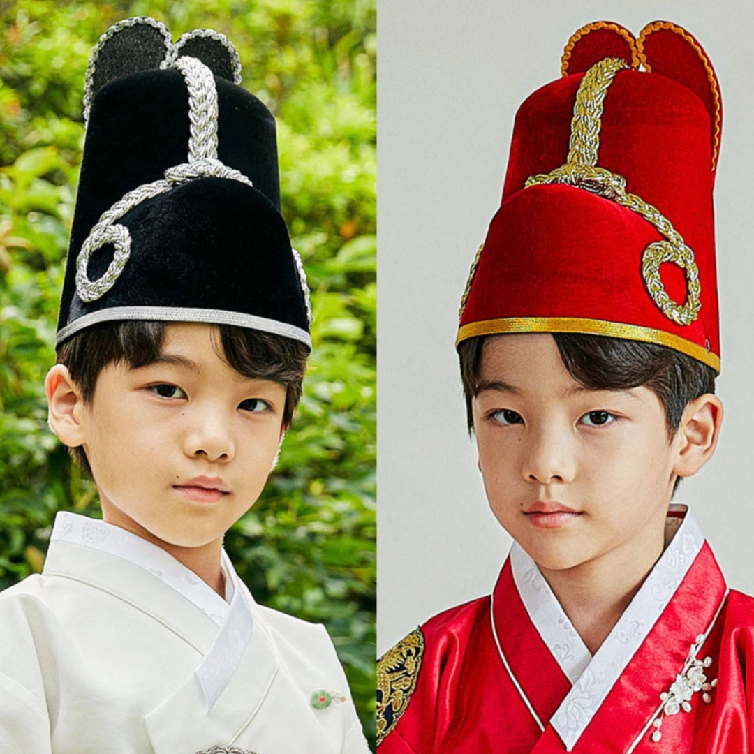 Korean Traditional Imperial Hat, 익선관 17y/o Boy, Hanbok Hat, Hanbok Gat ...