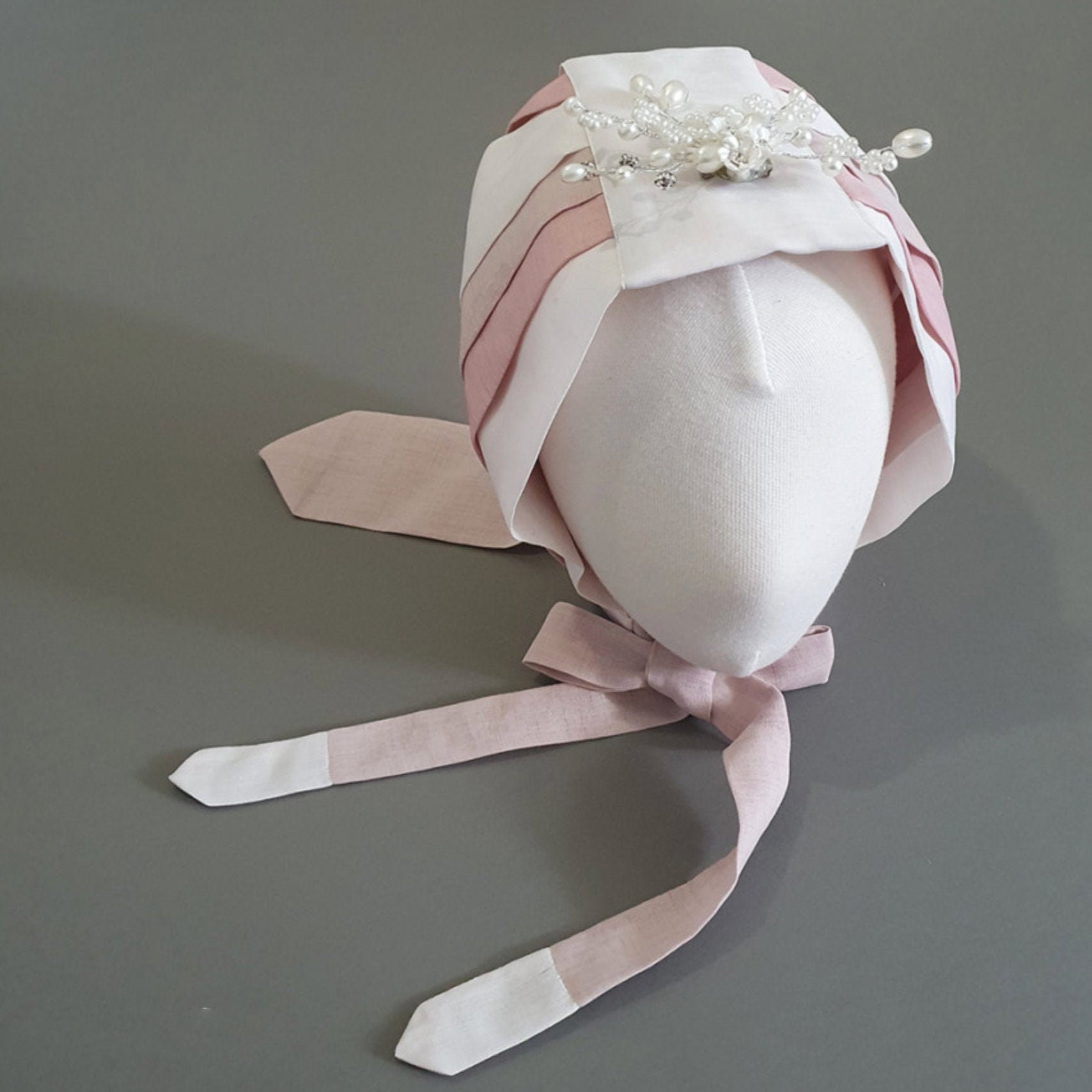 Pink Beaded Bonnet Gulle 굴레 Hanbok Hat Baby Girl Hanbok | Etsy