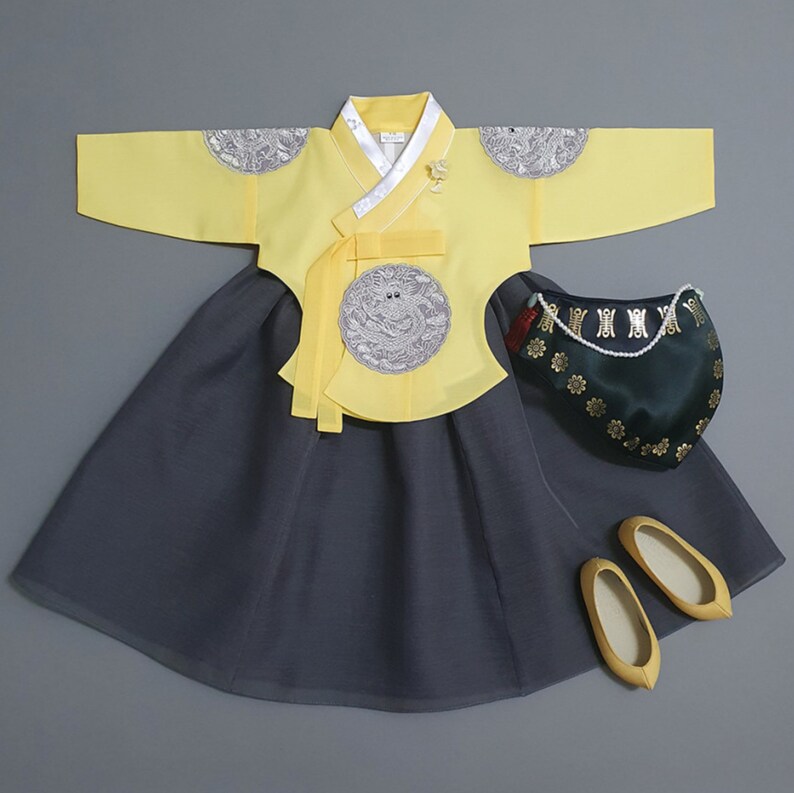 Yellow Princess Hanbok 7 Colors of Skirt Baby Girl Hanbok - Etsy