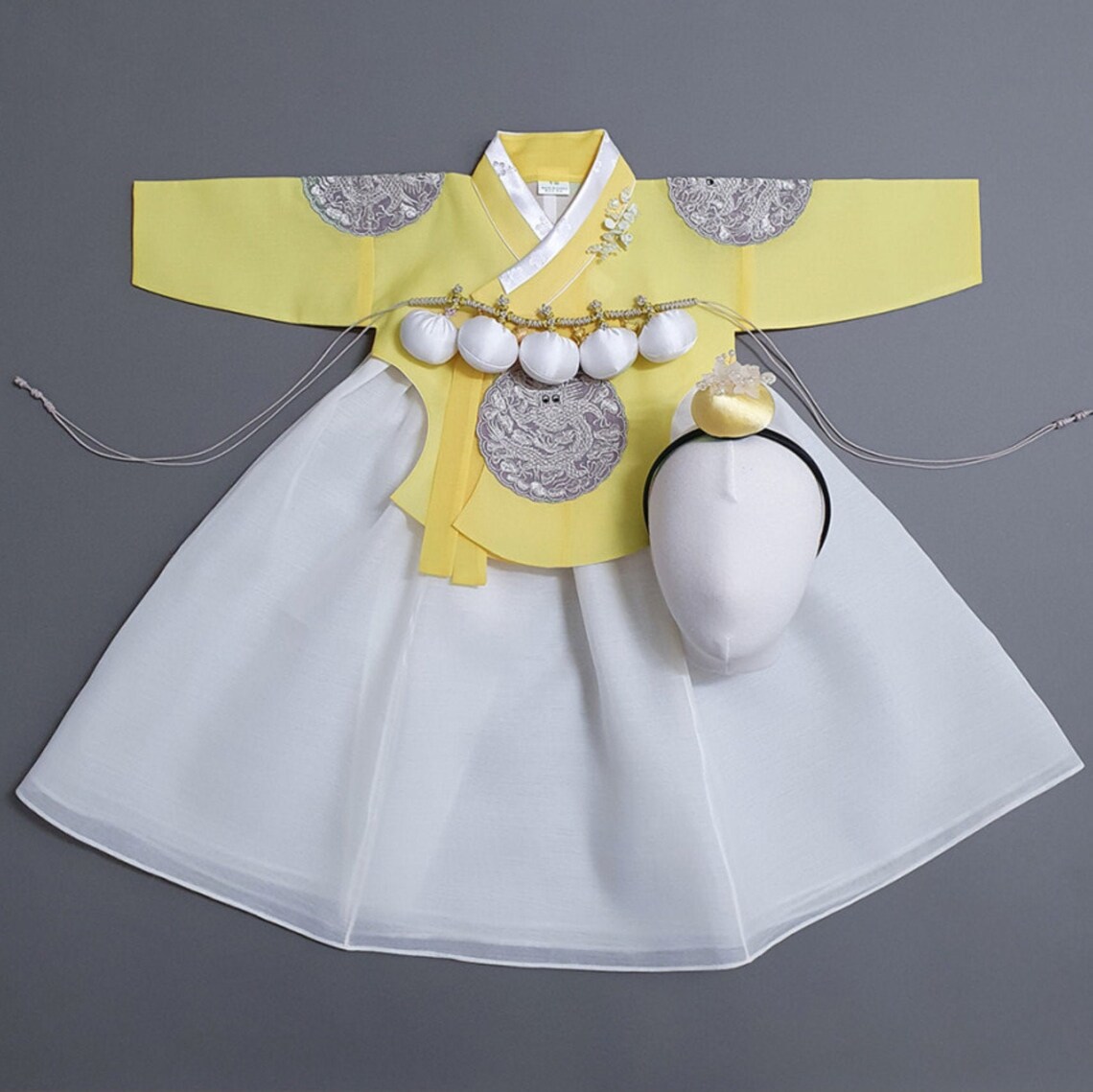 Yellow Princess Hanbok 7 Colors of Skirt Baby Girl Hanbok | Etsy