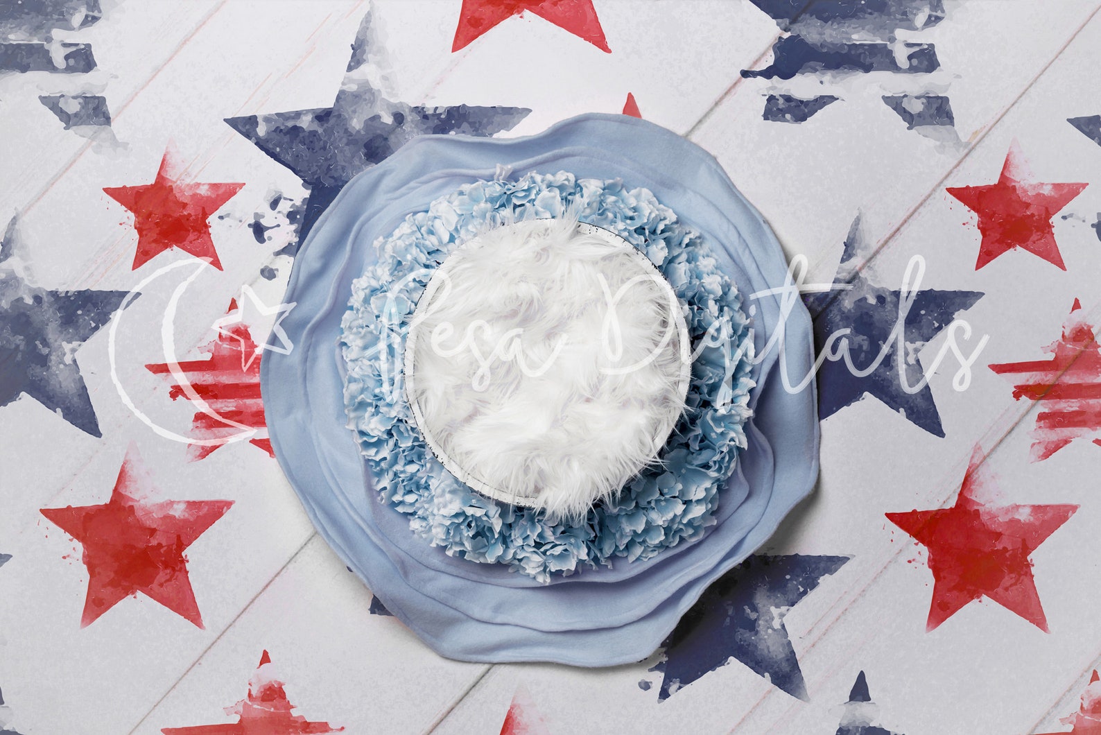 Stars Digital Backdrop, Newborn Digital Backdrop Boy Girl, 4th of July ...