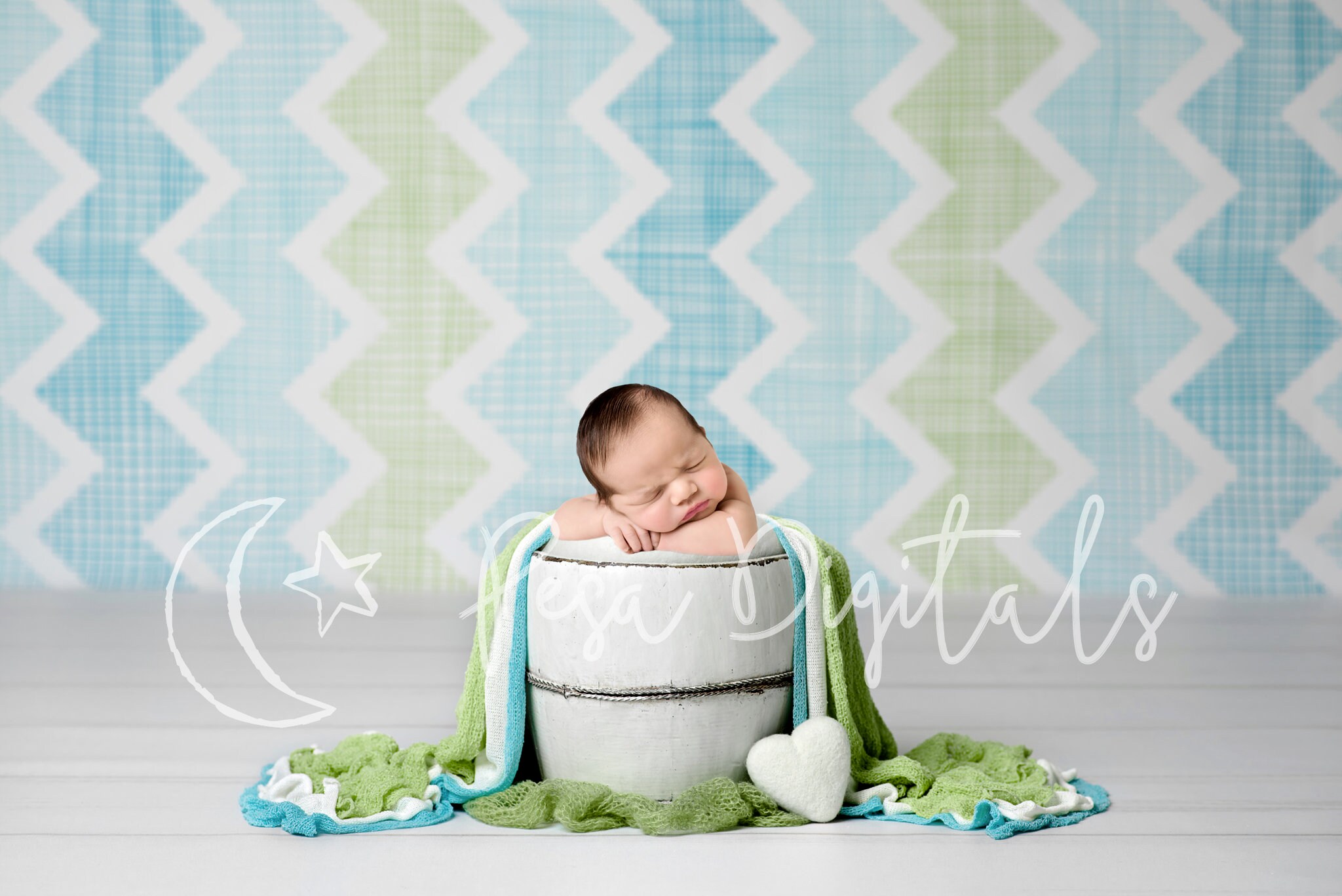 Digital Backdrop Newborn Bucket, Newborn Photography Digital Background ...
