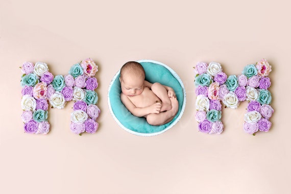 Newborn digital backdrop MOM sign Mother's day | Etsy