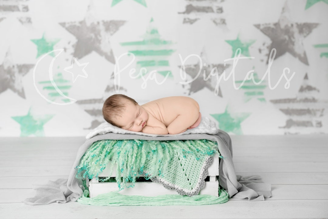 Digital Newborn Backdrop White Wooden Box Newborn Background White Box ...