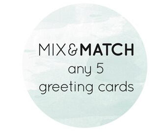 Mix and Match Cards - Etsy