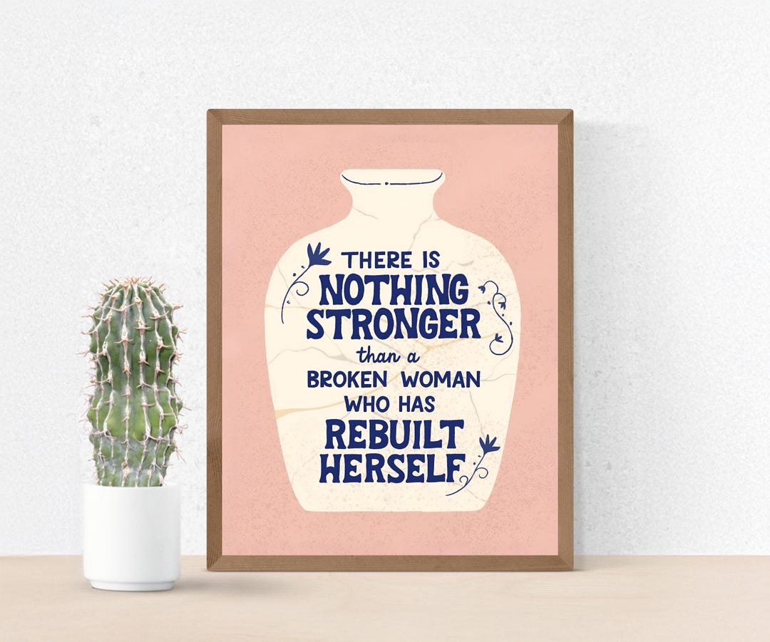 Strong Women Art Print: Female Empowerment Mental Health Poster - Etsy
