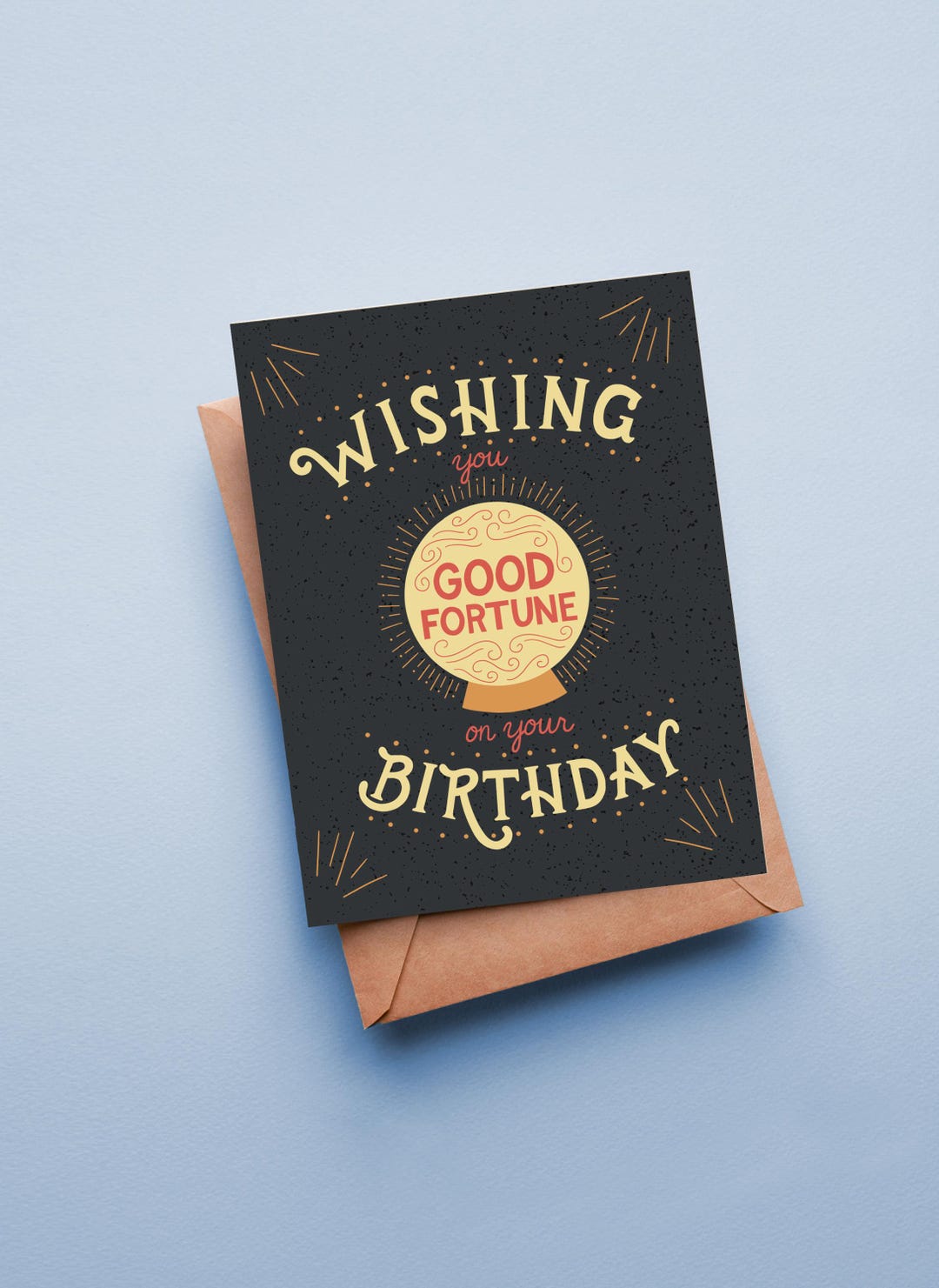 Wishing You Good Luck Birthday Tarot Card, Funny Birthday Greeting Card ...