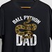 Ball Python Dad Shirt, Ball Python Tee, Herpetology Shirt, Ball Python ...