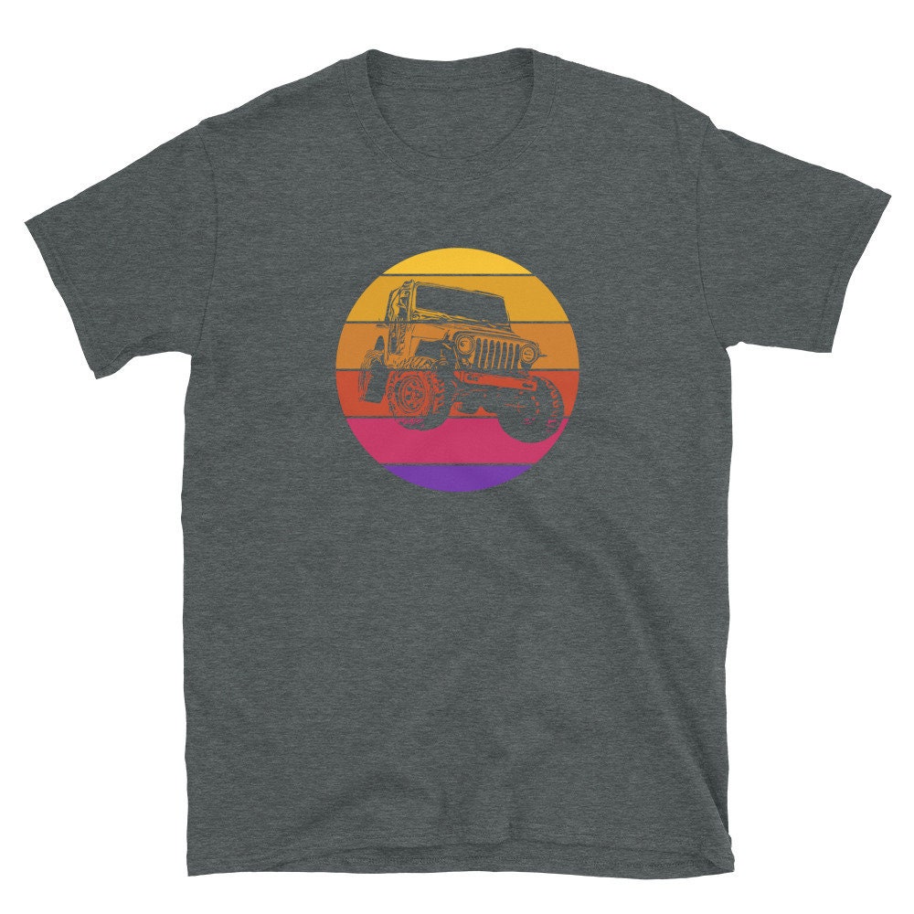 80's Retro Sunset off Road Shirt, 4wd Shirt, 4x4 Shirt, AWD T-shirt ...