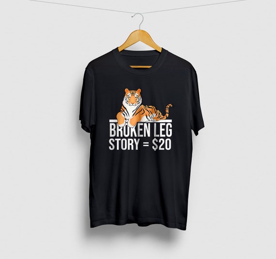Broken Leg Story Tiger Get Well Gift Get Well Broken Leg | Etsy
