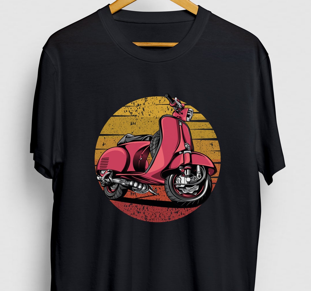 Scooter Shirt, Moped Shirt, Scooter Gift, Moped Bike Shirt, Retro ...