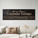 Lavender Cottage Sign Personalized Panoramic Personalized Farm, Vintage ...