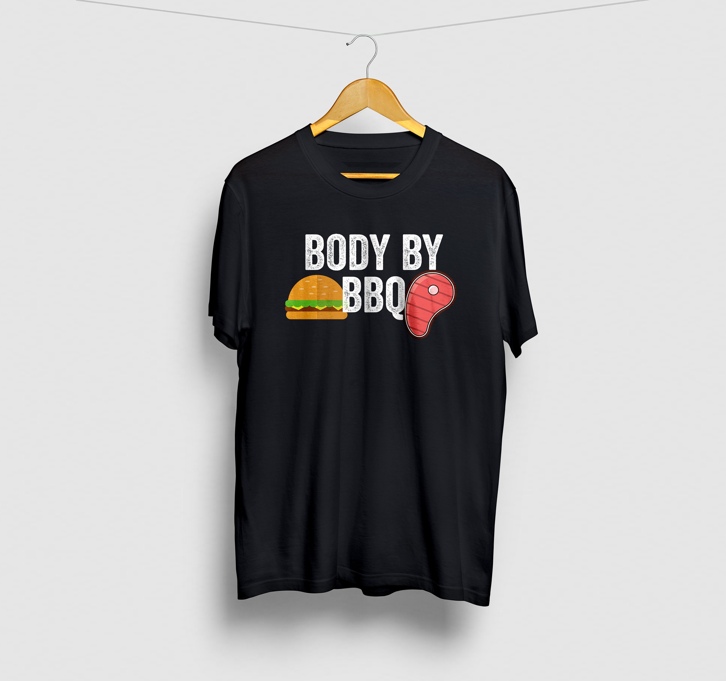 Body by BBQ T-shirt BBQ Shirt Grillmaster Tshirt Grilling - Etsy