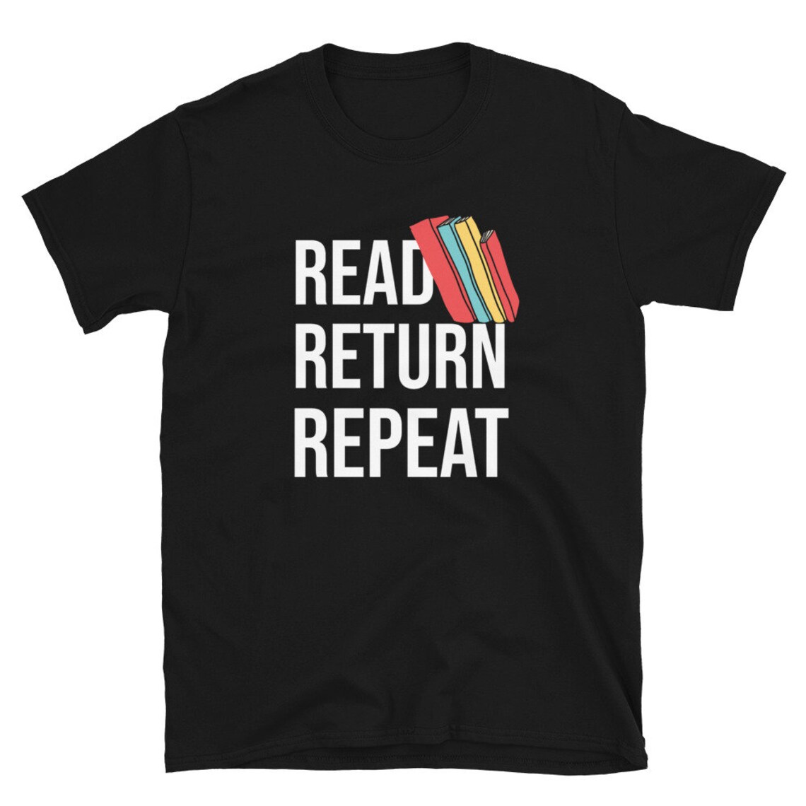 Read Return Repeat Librarian Shirt Librarian Gift Bookworm - Etsy