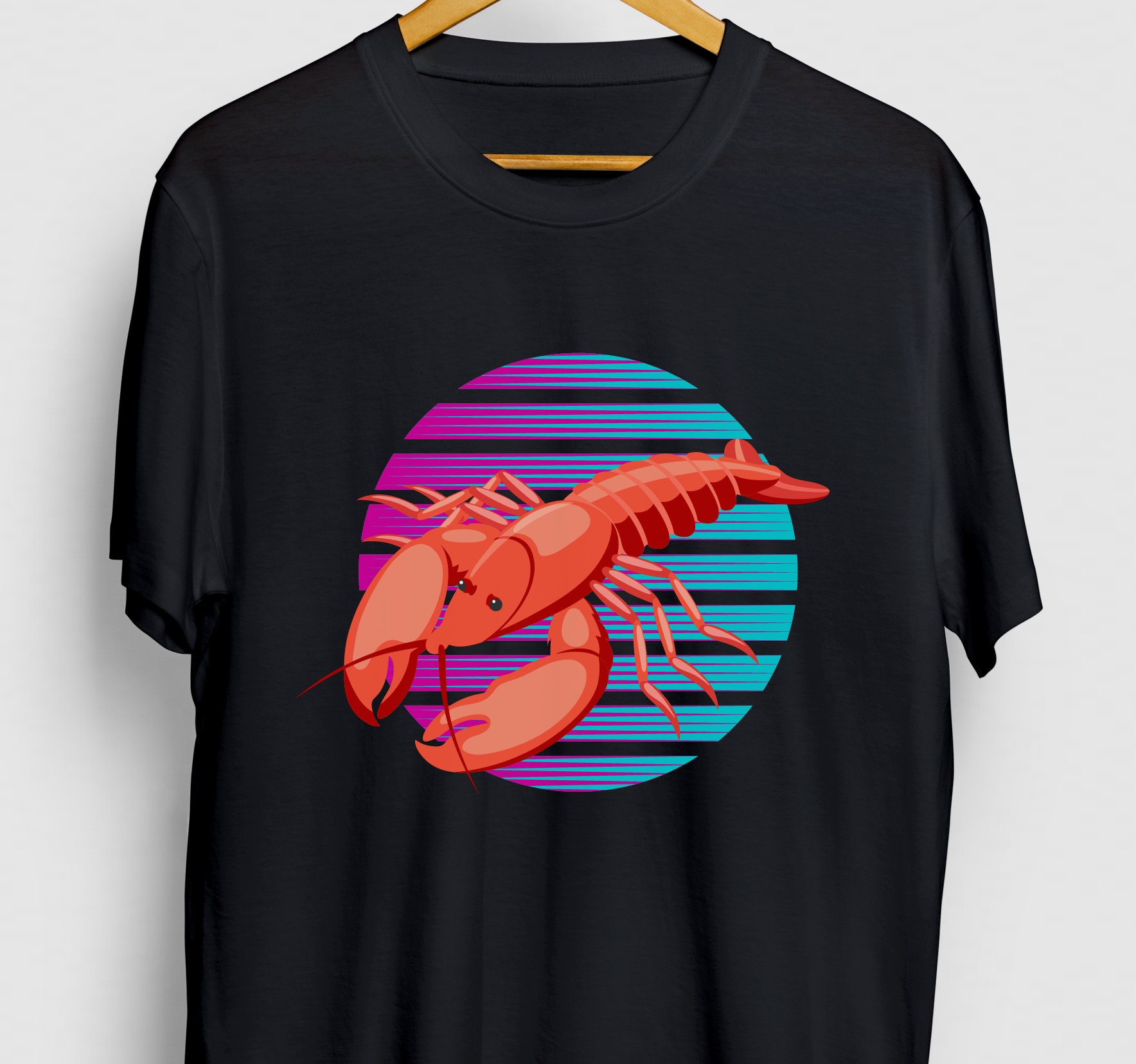 Retro Synthwave Crawfish Crawfish Gift, Funny Cajun Shirt, Funny ...