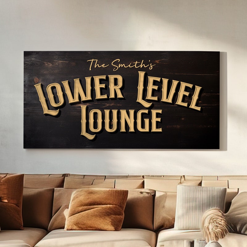 Lower Level Lounge Sign - Etsy