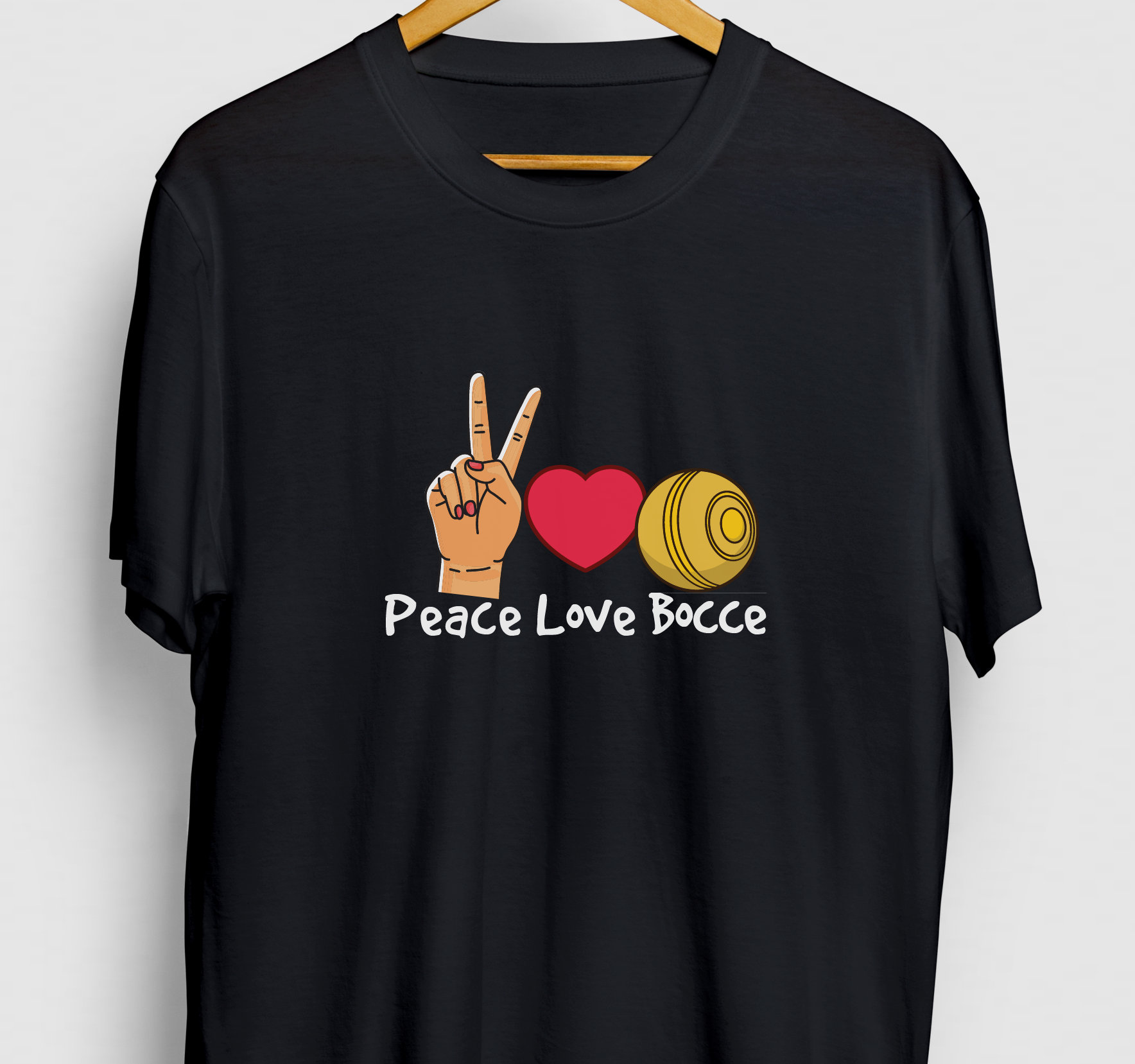 Peace Love Bocce Bocce Gift, Funny Sport Shirt, Funny Retirement Tee ...