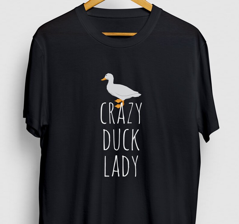 Crazy Duck Lady Duck Gift Funny Animal Shirt Funny Pet Tee - Etsy