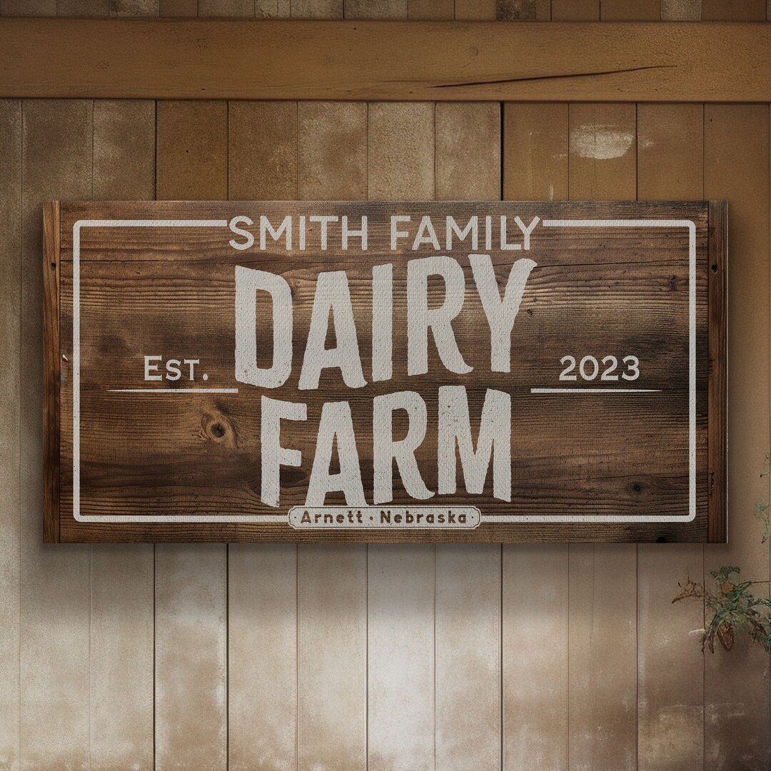 Farmhouse Sign, Personalized Homestead Sign, Farmhouse Wall Decor ...