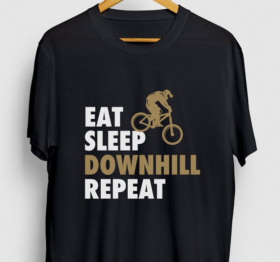 Mountain Biking Shirt Downhill Shirt Dirt Bike Gifts Bicycle Gift Eat Sleep Downhill Repeat Hoodie Youth Shirt Unisex T shirt Etsy Australia