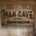 Personalized Man Cave Sign, Canvas Decor for Men, Bar Signage for ...