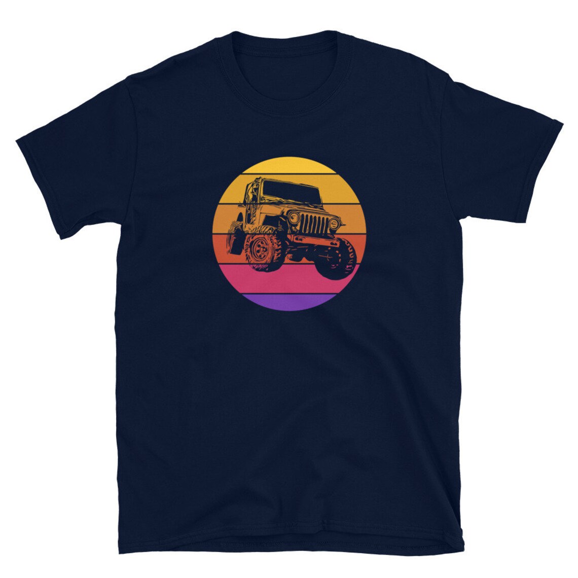 80's Retro Sunset off Road Shirt, 4wd Shirt, 4x4 Shirt, AWD T-shirt ...