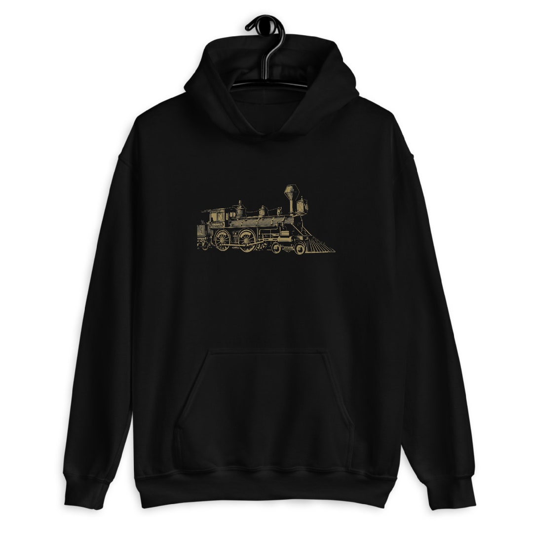 Train Model Locomotive Graphic Pullover Hoodie - Etsy